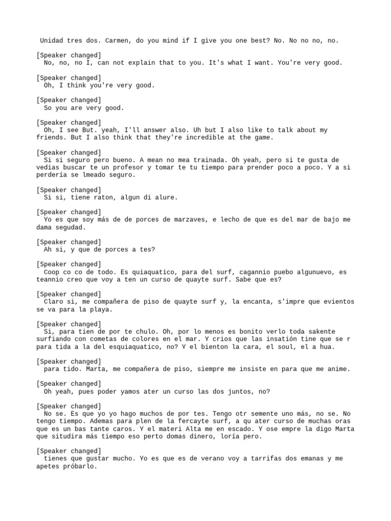 Auint - Plus - 4 - Audio - 11 - Transcribed | PDF