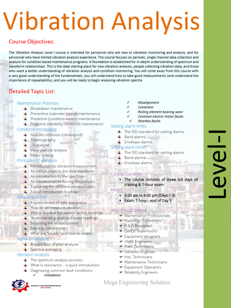 Cat I Vibration Analysis Level 1 Pdf