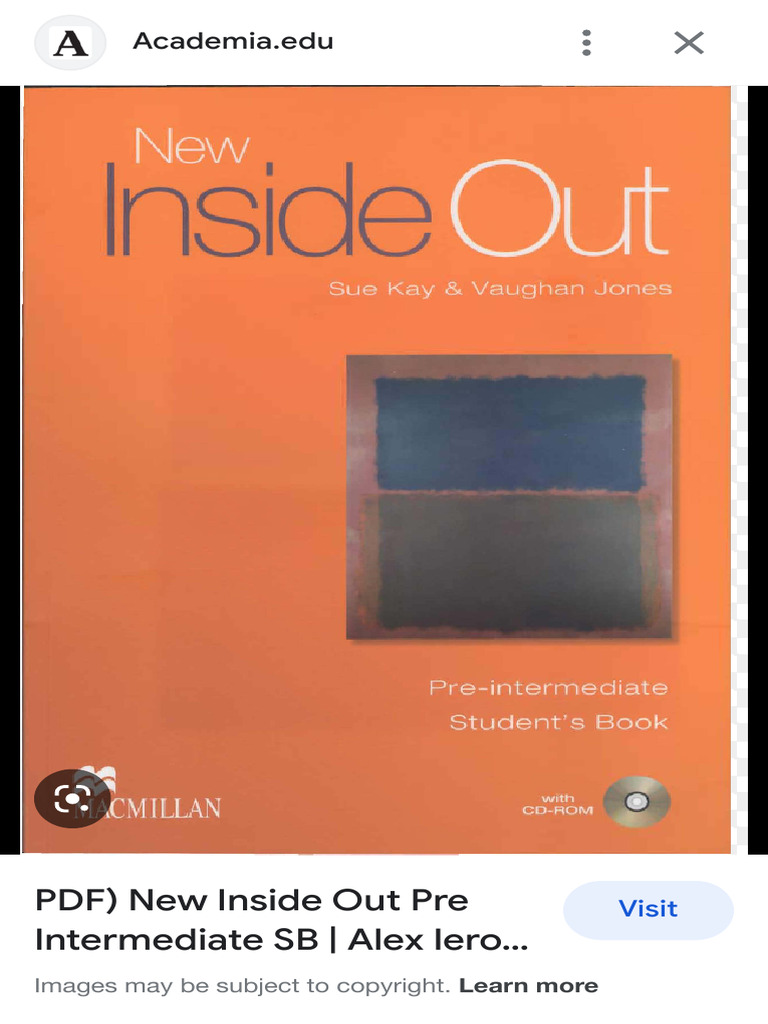 Inside Out Pre Intermediate - Google Search | PDF
