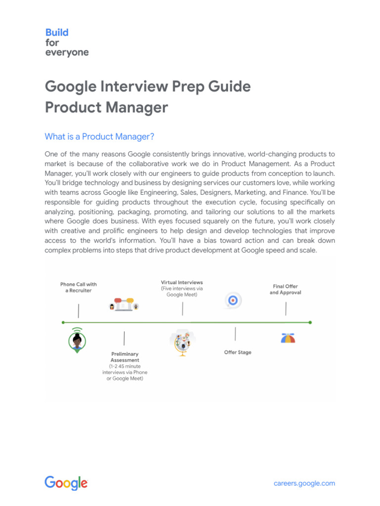 (Google Interview Prep Guide) Product Manager | PDF