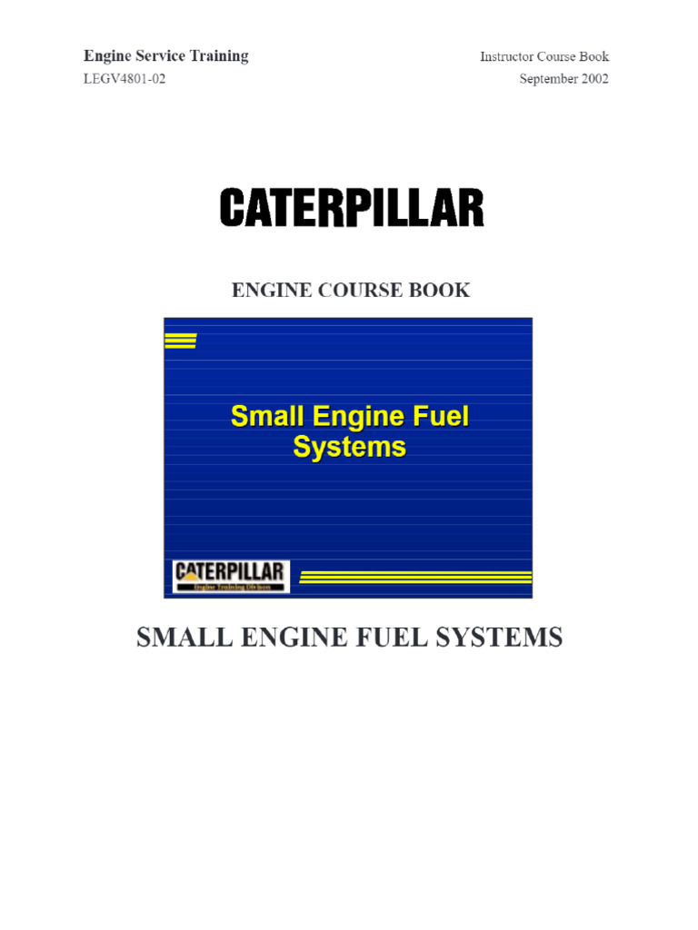 Small Engine Fuel Systems - MANUAL | PDF