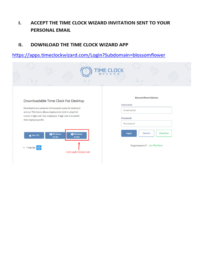 Time Clock Wizard-How To | PDF