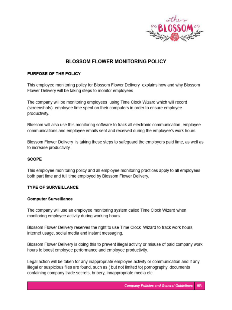 Monitoring Policy | PDF