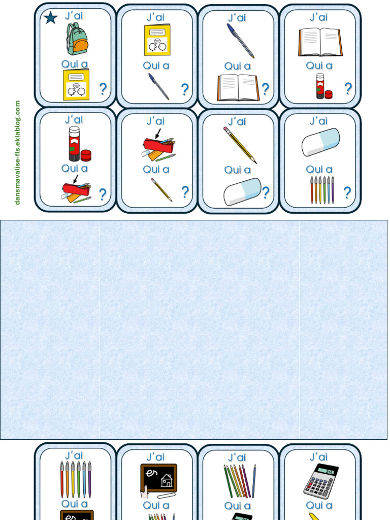 J Ai Qui A Le Materiel Scolaire | PDF