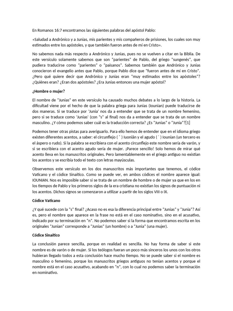 En Romanos 16 | PDF