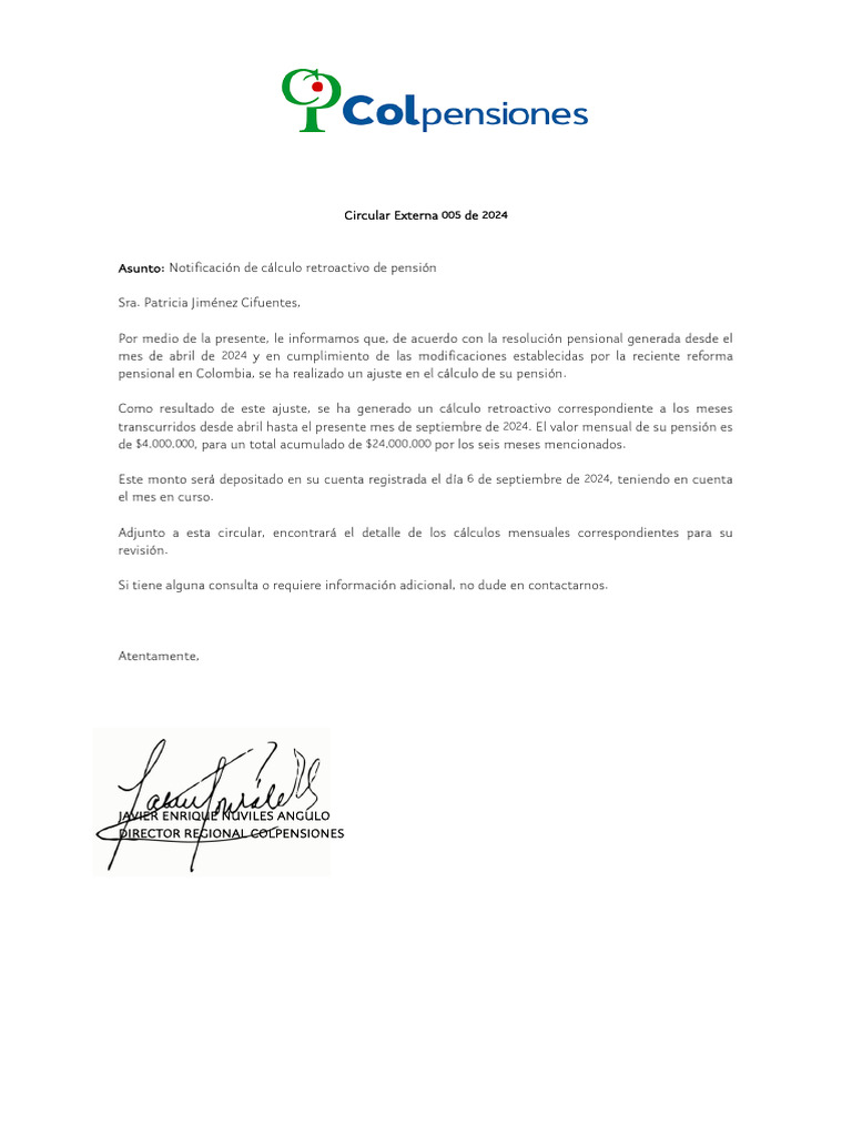 Circular Externa 005 de 2024 | PDF