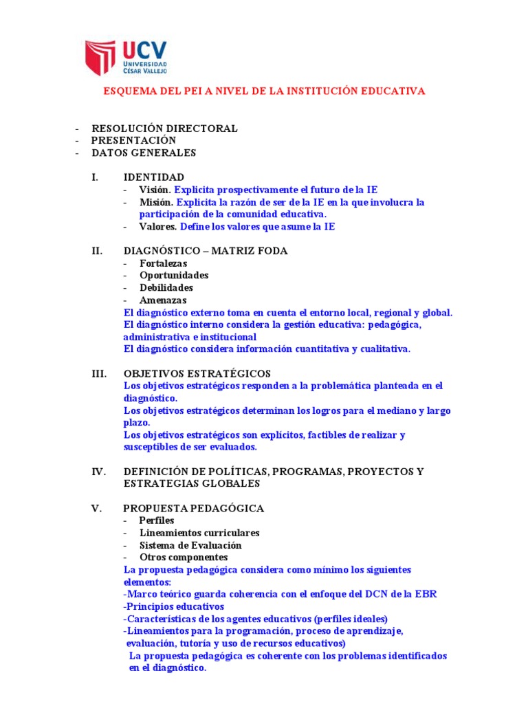 Esquema Del Pei | PDF | Evaluación | Epistemología