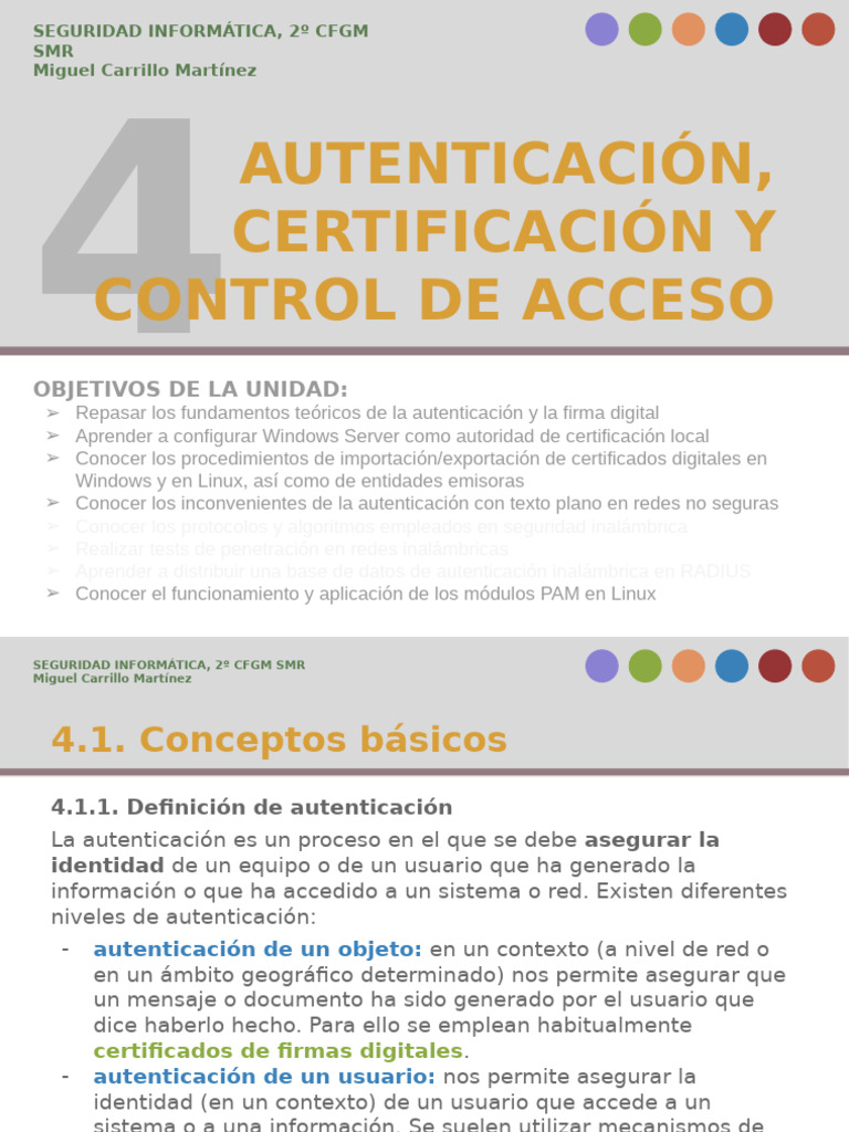 Si - Ut4 - Autenticación | PDF