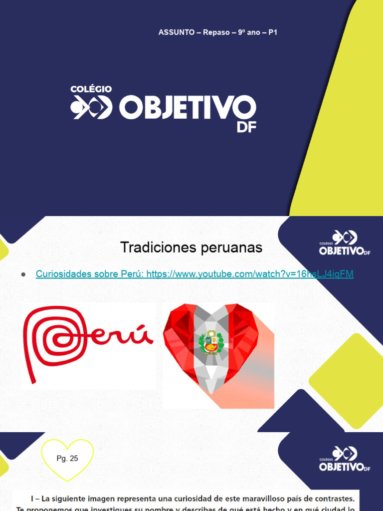 9º Ano - Repaso P1 - 3º Bim | PDF