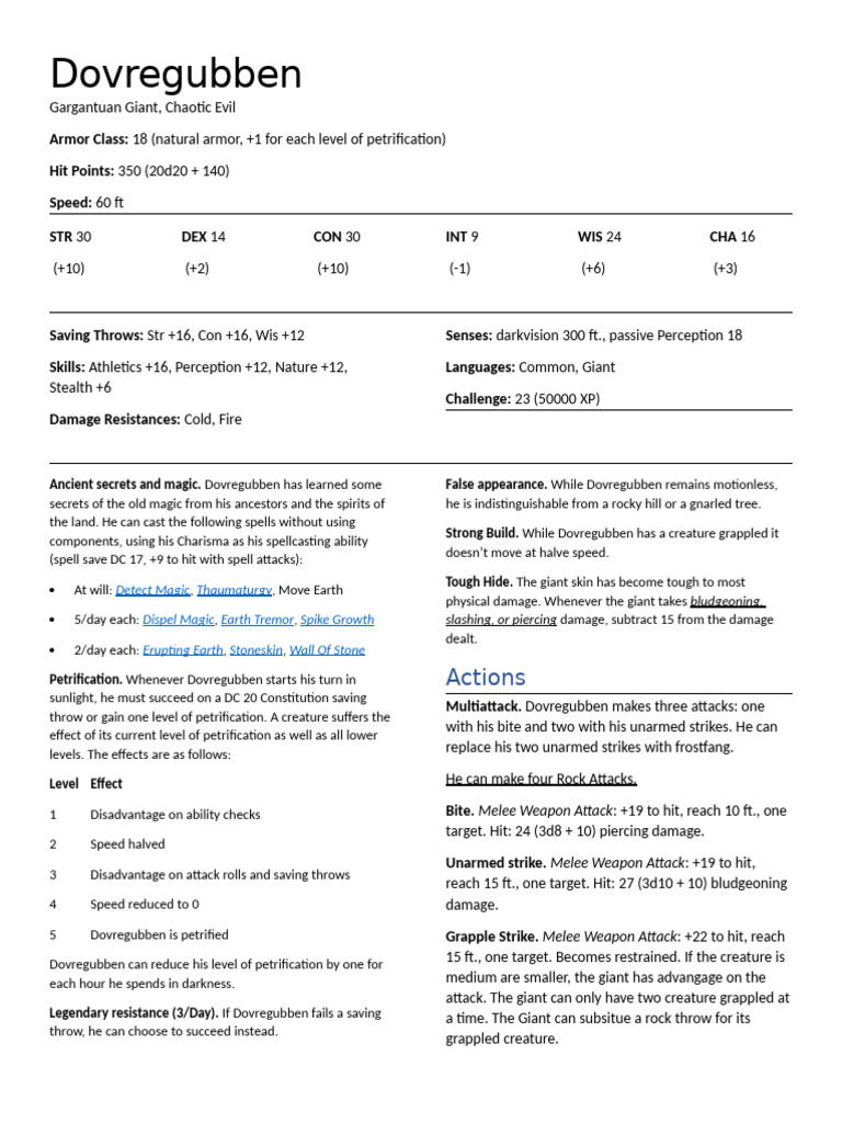 Dovregubben, Jotun | PDF