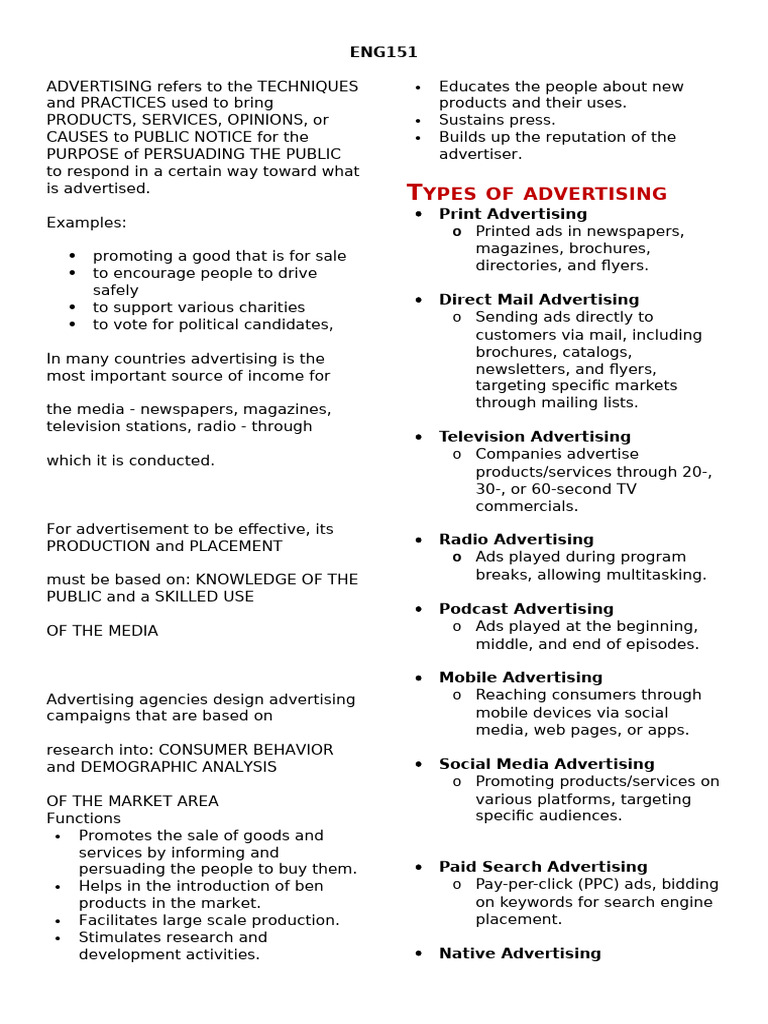Study Notes | PDF