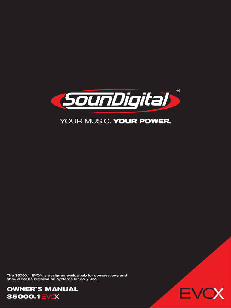 Manual Digital 35000.1 Evox Ingl Rev1 | PDF