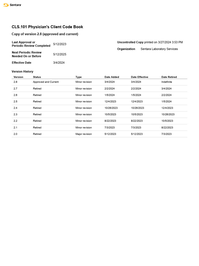 Physicians Client Code Book - Blank - Copy - Id - 0 | PDF