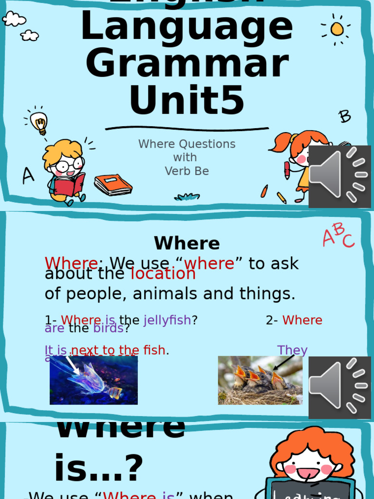 New Grade 1 Where Is and Where Are | PDF