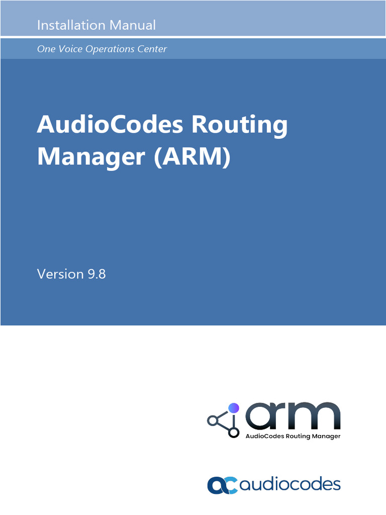 Arm Installation Manual Ver 9 8 | PDF