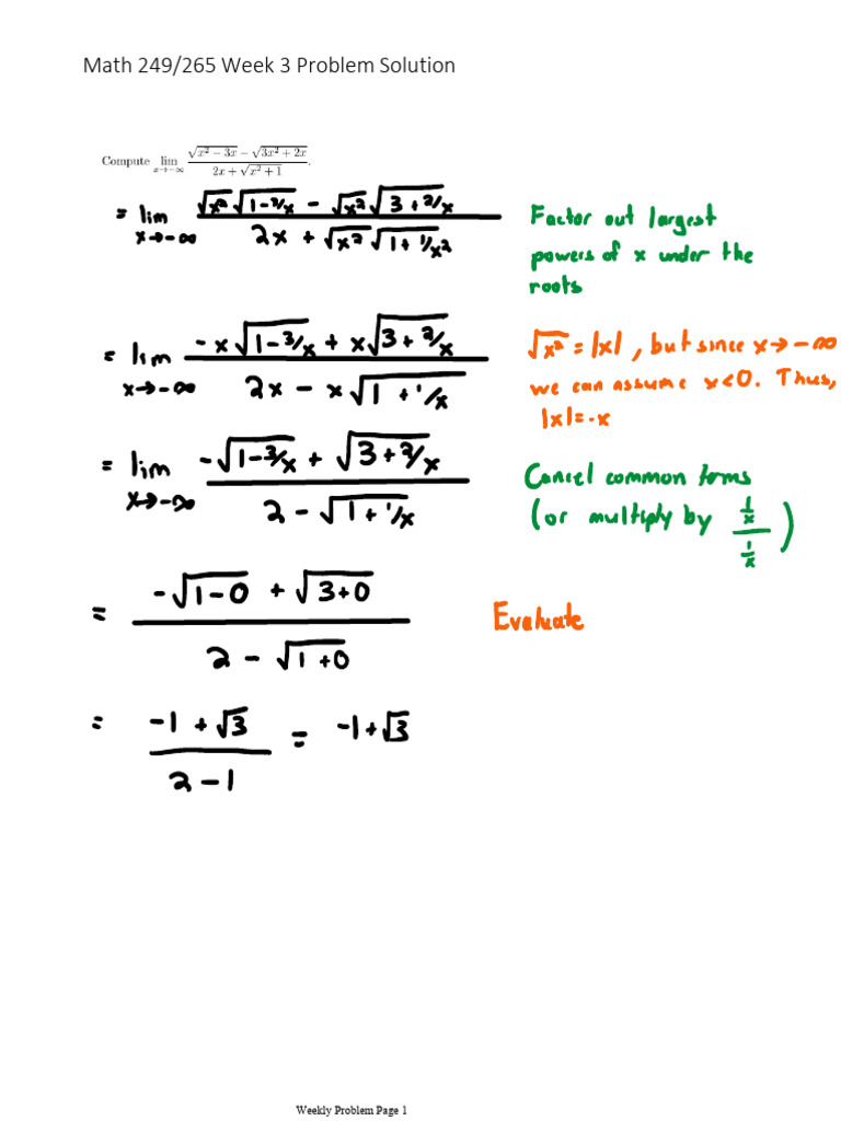 Week 3 Problem Solution | PDF