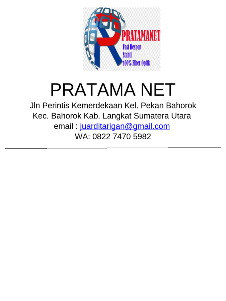 Pratama Net | PDF