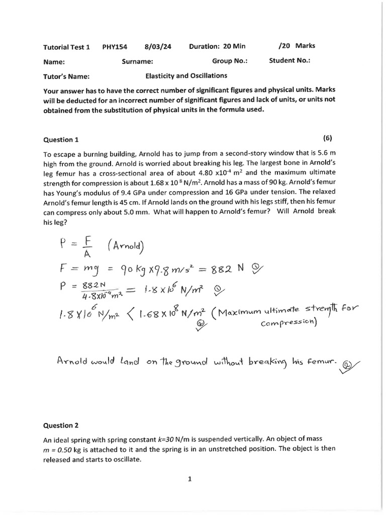 Memo - Tut - 24 - Test 1 | PDF