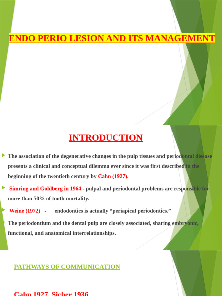 Endo Perio Lesion | PDF