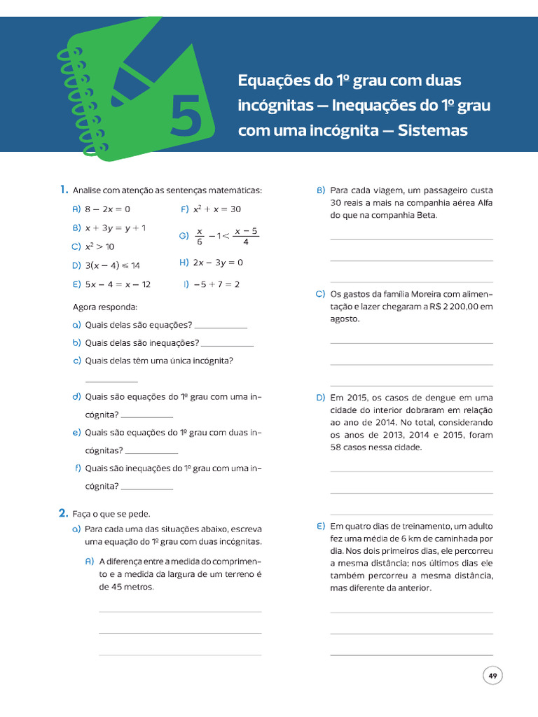 Capitulo 5 Exercícios | PDF