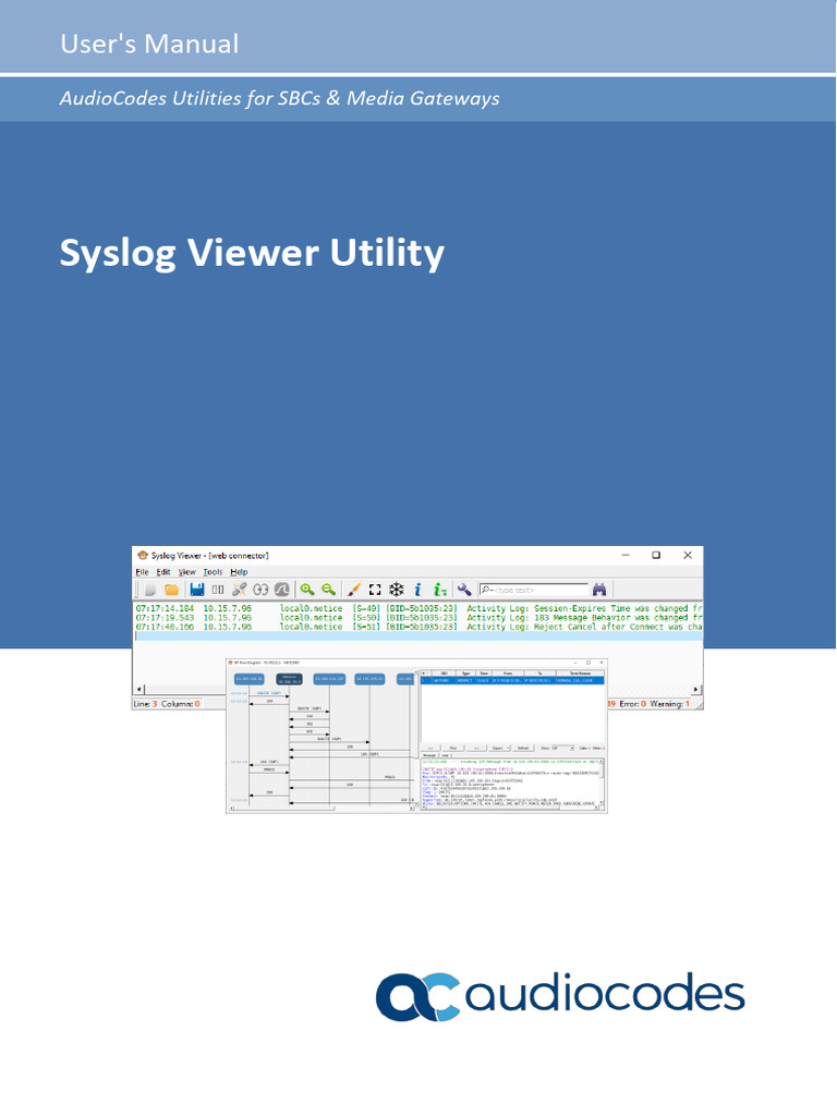 Syslog Viewer Users Guide | PDF