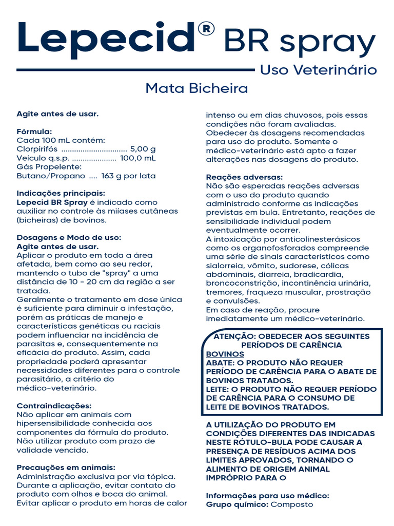 Lat 50004434 0820 Of00 Lepecid 400ML Texto Tecnico | PDF