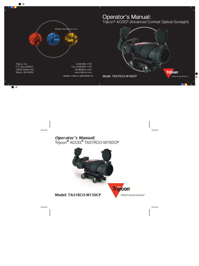 MANUAL-4x32 RCO M150CP | PDF