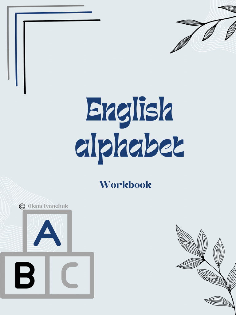 English Alphabet Workbook | PDF