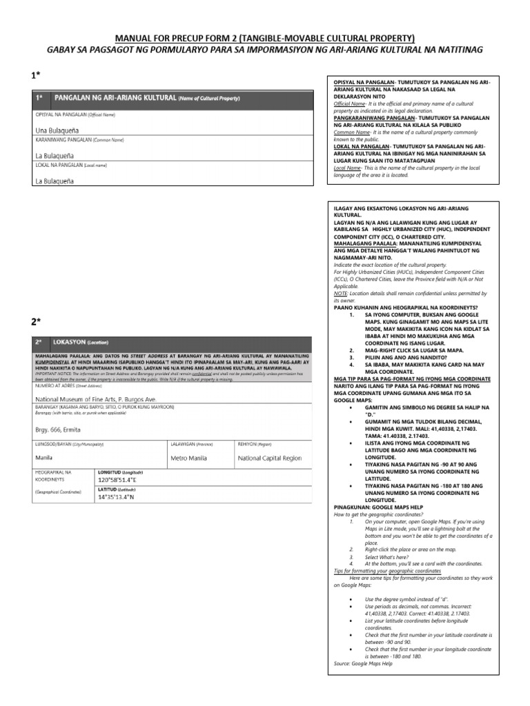 2021 Feb-Precup Form 2 Manual | PDF