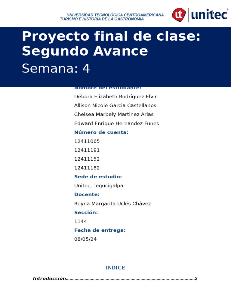 Segundo Avance de Informe (Lencas) | PDF | Honduras | Agricultura