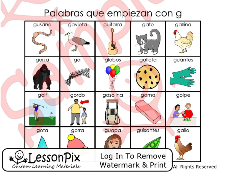 Palabras+que+empiezan+con+g-material_18549587 (1) | PDF