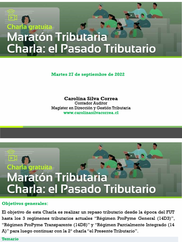 Presentación Charla Pasado Tributario | PDF
