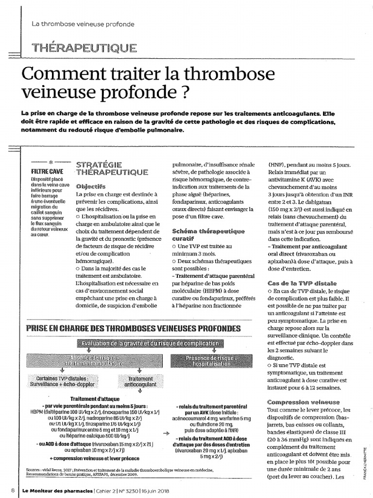 Dossier Traitement TVP | PDF