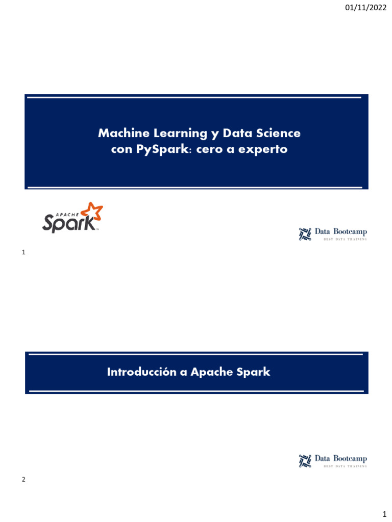 Machine Learning y Data Science Con PySpark Cero A Experto | PDF Machine Learning y Data Science Con PySpark Cero A Experto | PDF