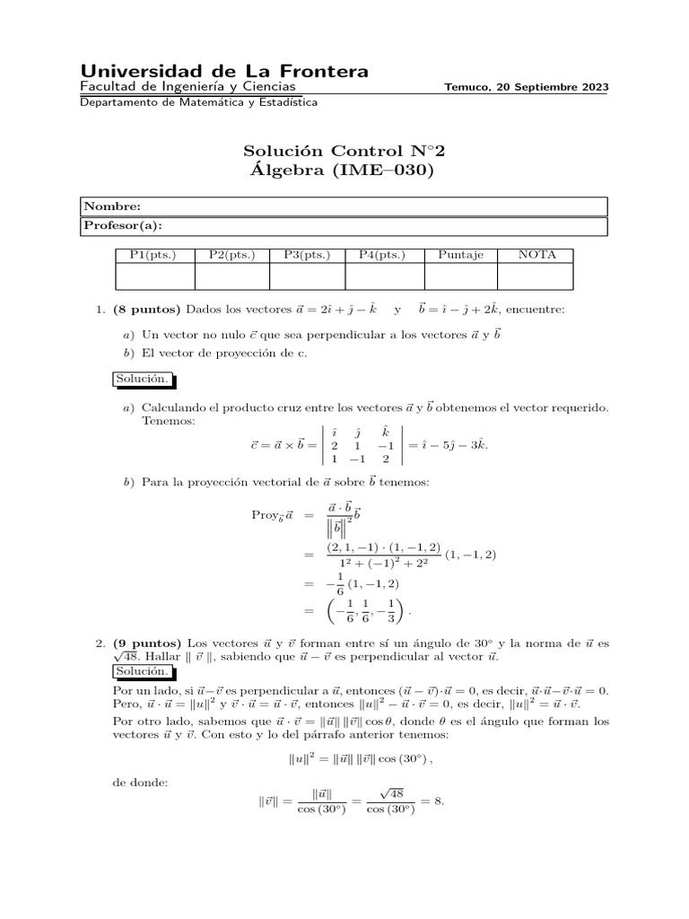 Solucion C2 ALGEBRA | PDF
