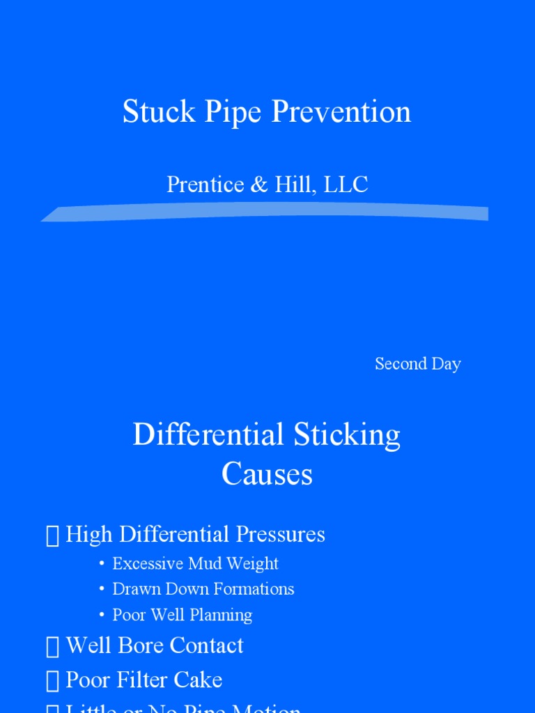 Stuck Pipe Prevention Strategies | PDF | Casing (Borehole) | Oil Well