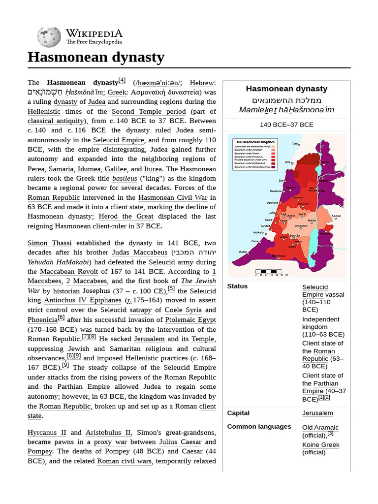 Hasmonean_dynasty | PDF