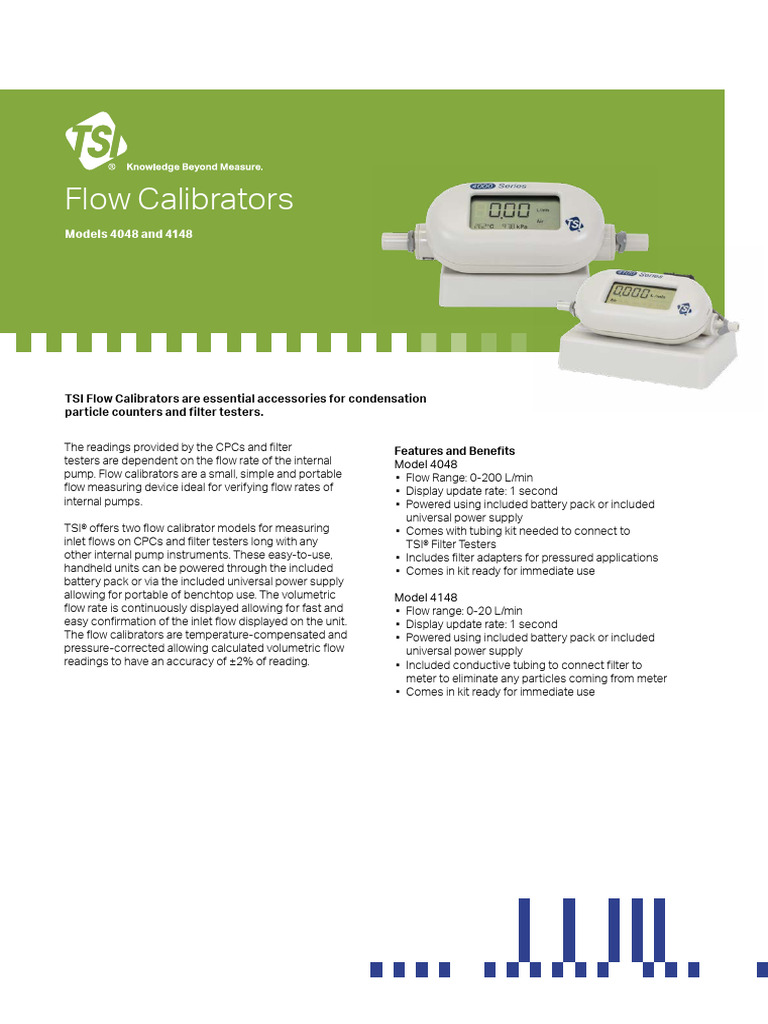 4048-and-4148-Flow-Calibrators A4 5001760 RevA Web | PDF