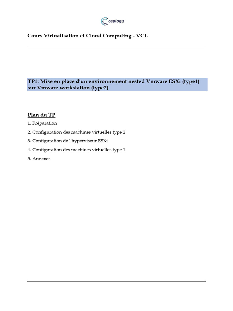 TP1 Esxi | PDF