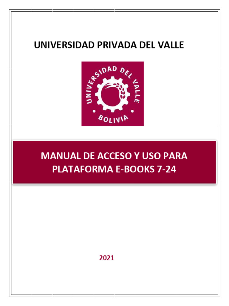 Manual de Acceso A Ebooks 7-24 | PDF