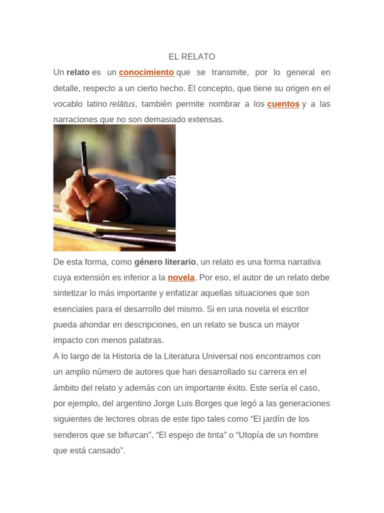 EL RELATO | PDF