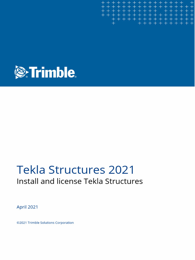 TS - INS - 2021 - en - Install - and - License - Tekla Structures | PDF