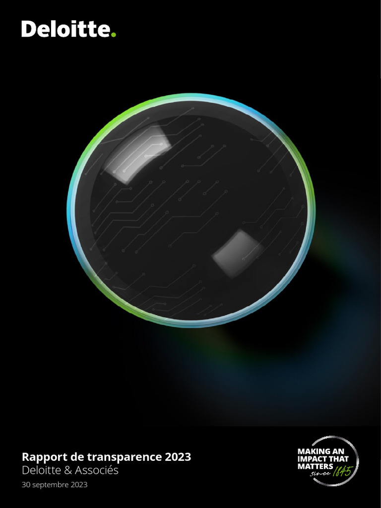 Deloitte Rapport Transparence 2023 | PDF
