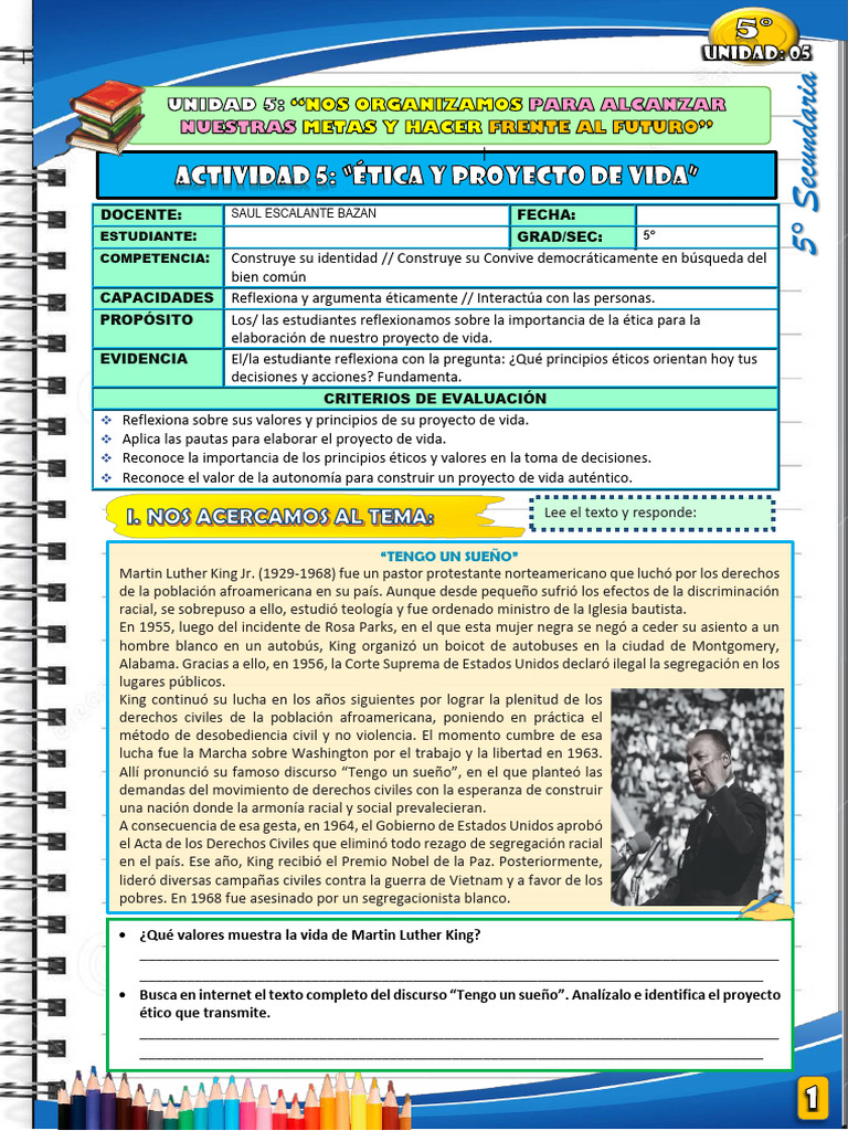 5° DPCC - Actv.05-Unid.5 2024 | PDF