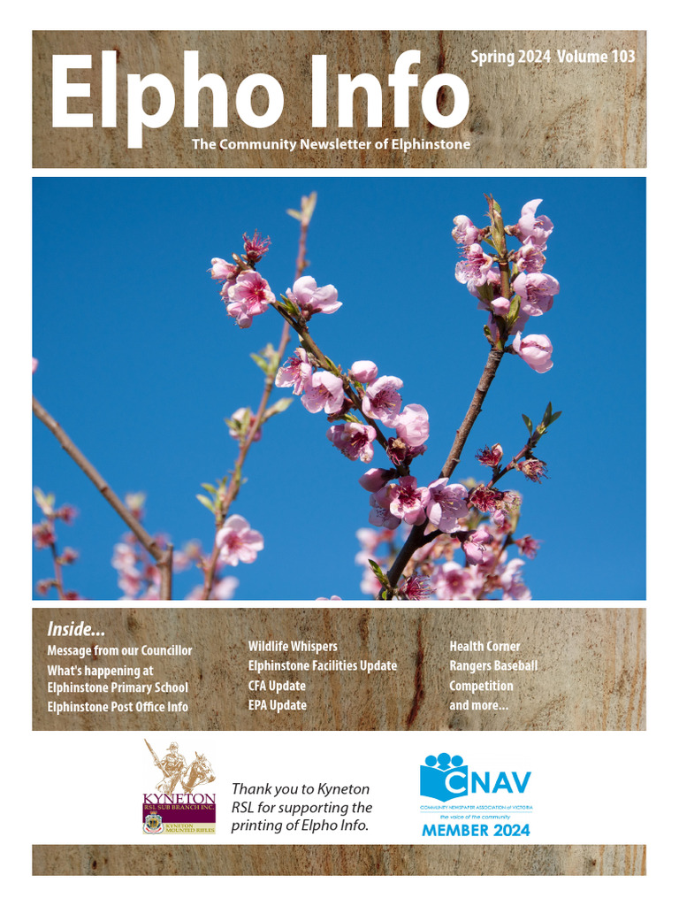 Elpho Info Vol103 Spring 2024 | PDF | 3 G
