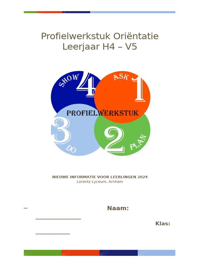PWS-orientatie-boekje-2024 | PDF