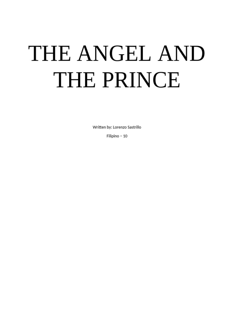 The Angel and The Prince | PDF