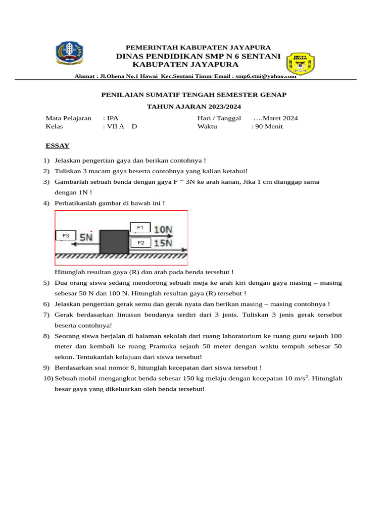 Soal PTS IPA KELAS 7 | PDF