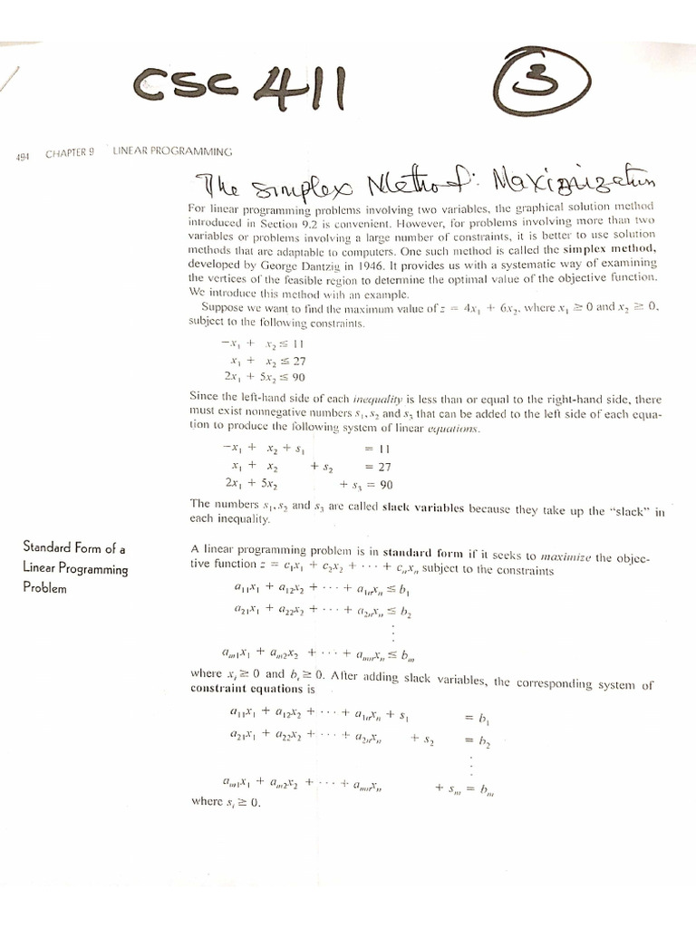 CSC 411 JH note III | PDF