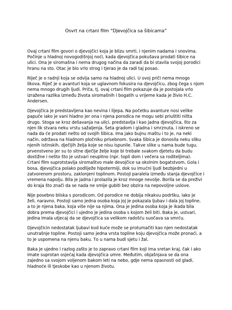 Osvrt Na Crtani Film | PDF